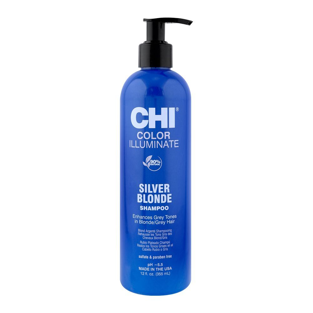CHI Color Illuminate 90% Natural Silver Blonde Shampoo, Sulfate ...