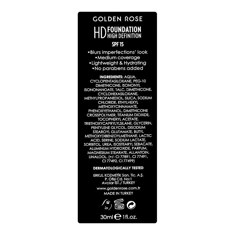 Golden Rose High Definition Soft Focus Flawless Finish Foundation ...