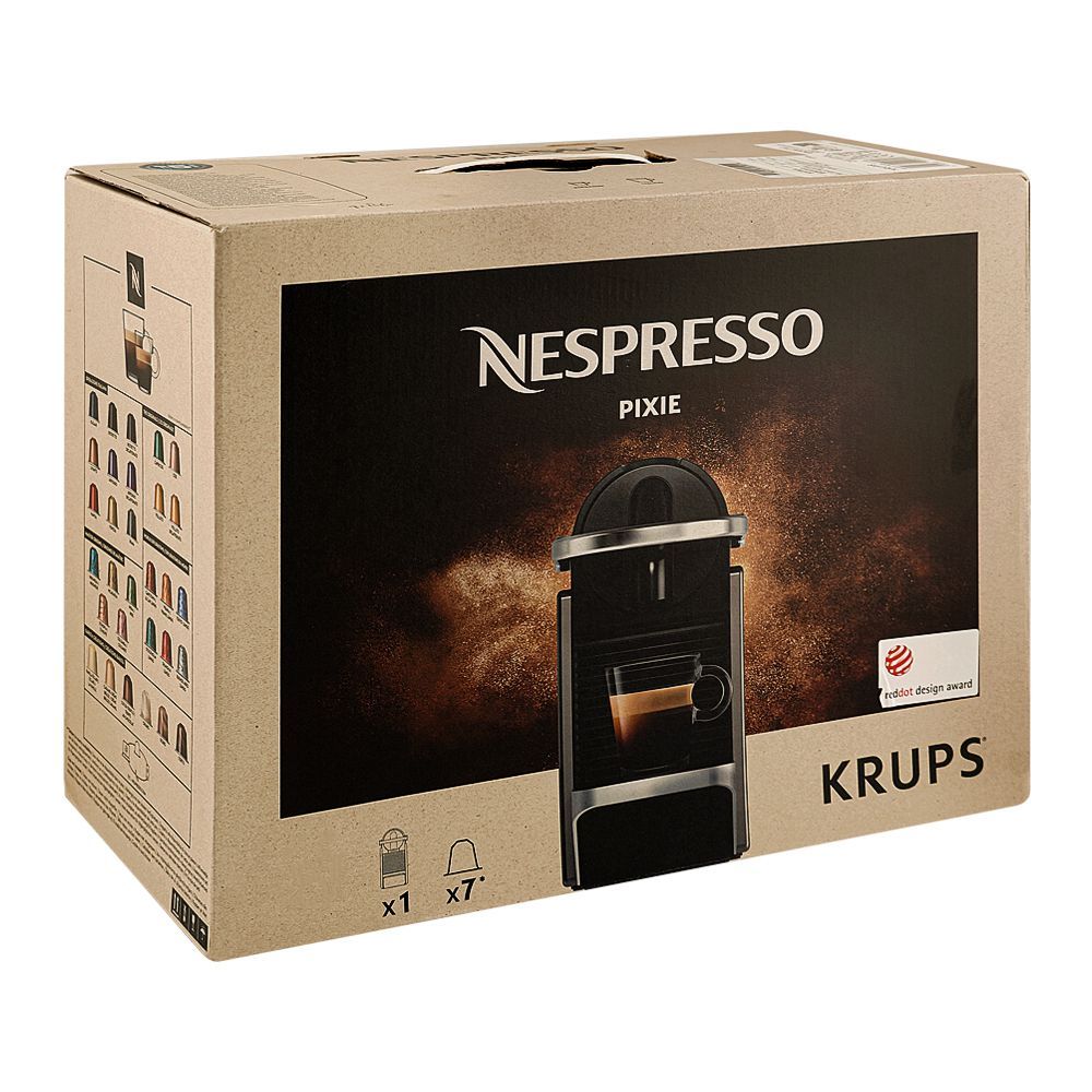 Nespresso Pixie Titan Redesign Coffee Machine, X1, X7, 24oz, 4337T10802 XN306T10
