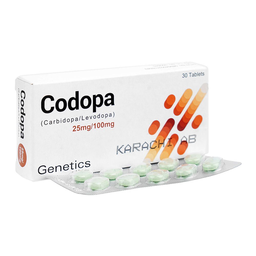 Genetics Pharmaceuticals Codopa 25mg/100mg, Tablet Strip