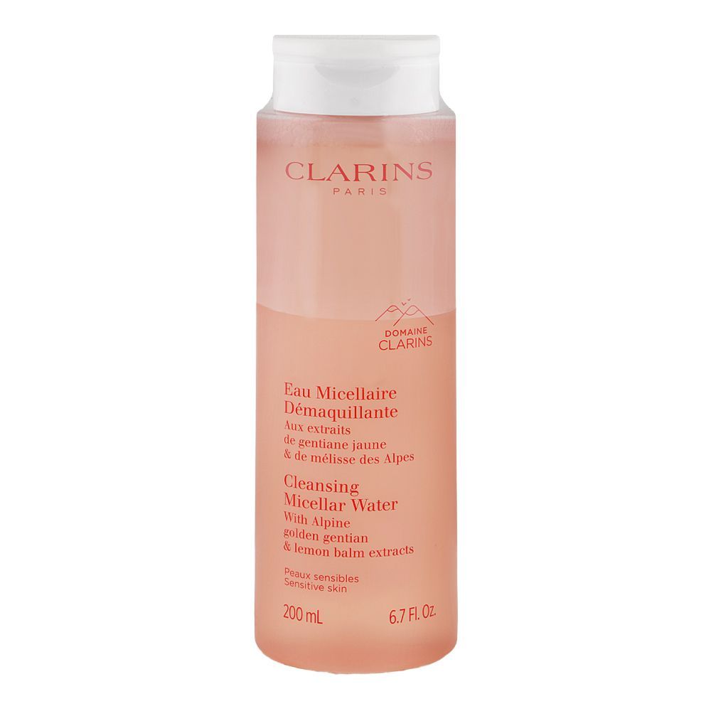 Clarins Paris Alpine Golden Gentian & Lemon Balm Cleansing Micellar ...