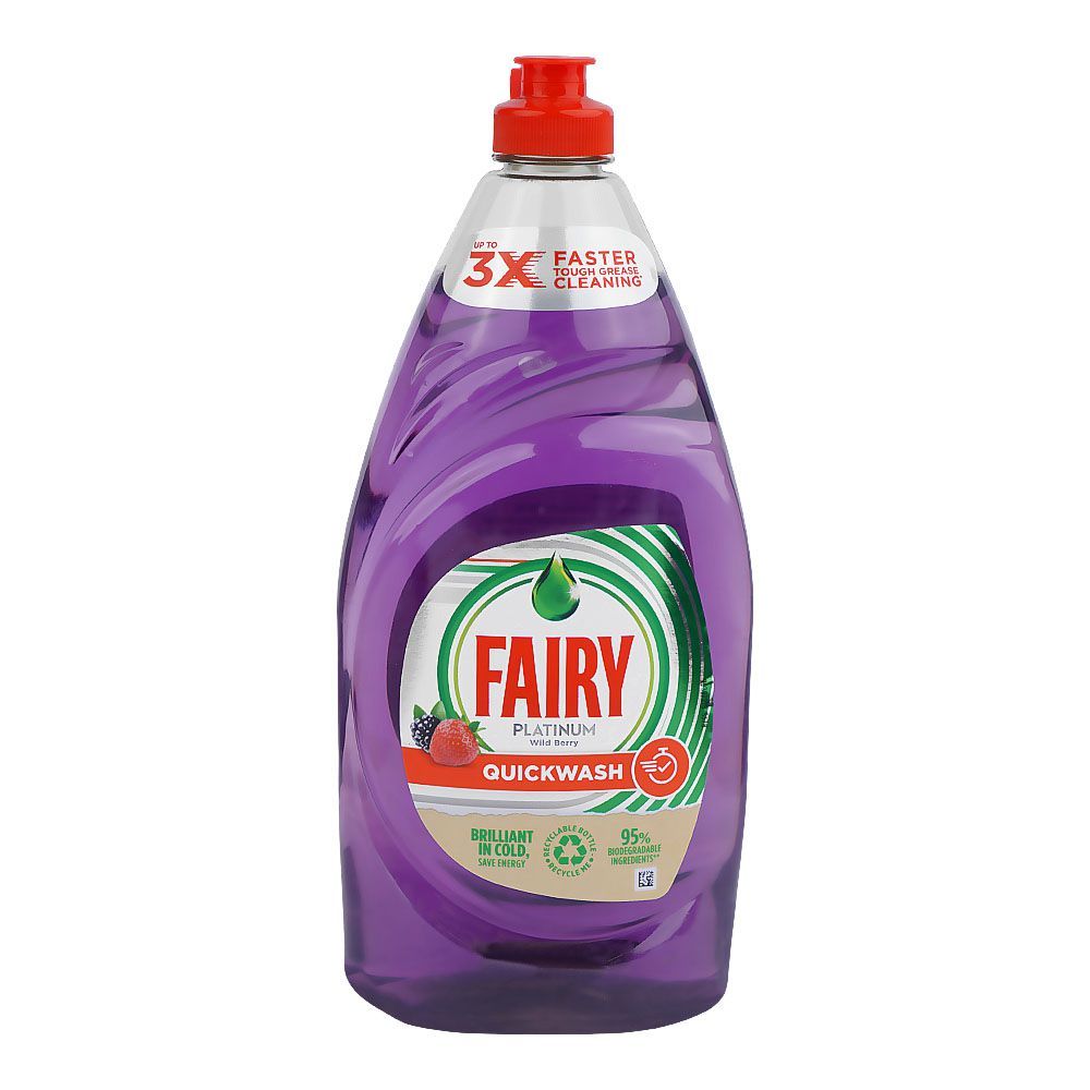 Fairy Platinum Wild Berry Quick Dishwash Liquid, 820ml