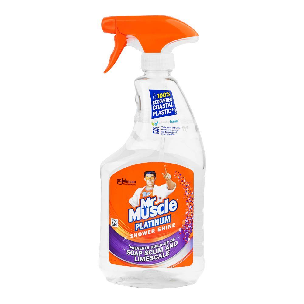 Mr. Muscle Platinum Shower Shine Shower Trigger Spray, 750ml
