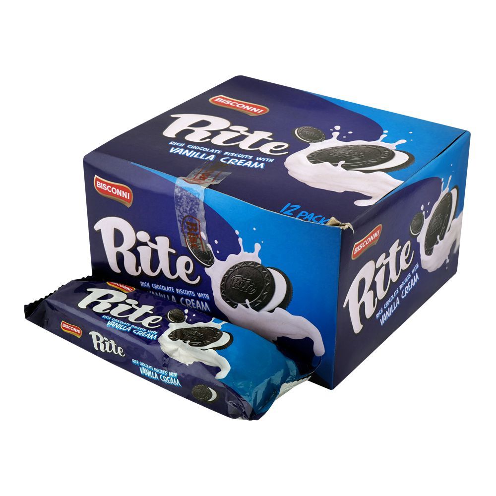 Bisconni Rite Chocolate Biscuit With Vanilla Cream, 42.6g