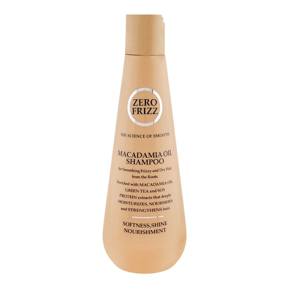 Zero Frizz Macadamia Oil Shampoo, For Softness & Shiny Hair, 355ml