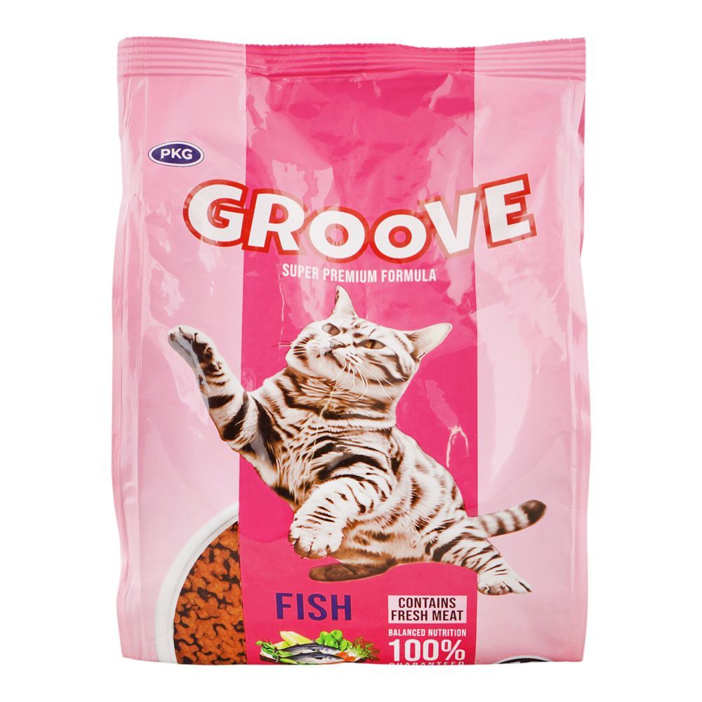 Groove Adult Cat Food, Fish, 1.2KG