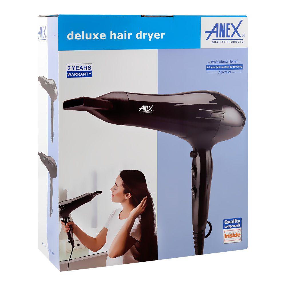 Anex Deluxe Hair Dryer, 2600W, 220-240V, AG-7029