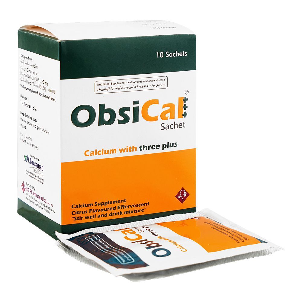 RG Pharma Obsical Sachet, Orange, 10-Pack