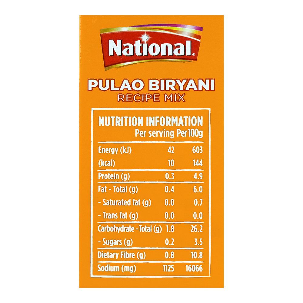 National Pulao Biryani Recipe Masala, 105g