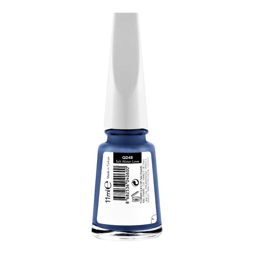 Flormar Quick Dry 60 Nail Enamel, QD48 Salt Water Love, 11ml