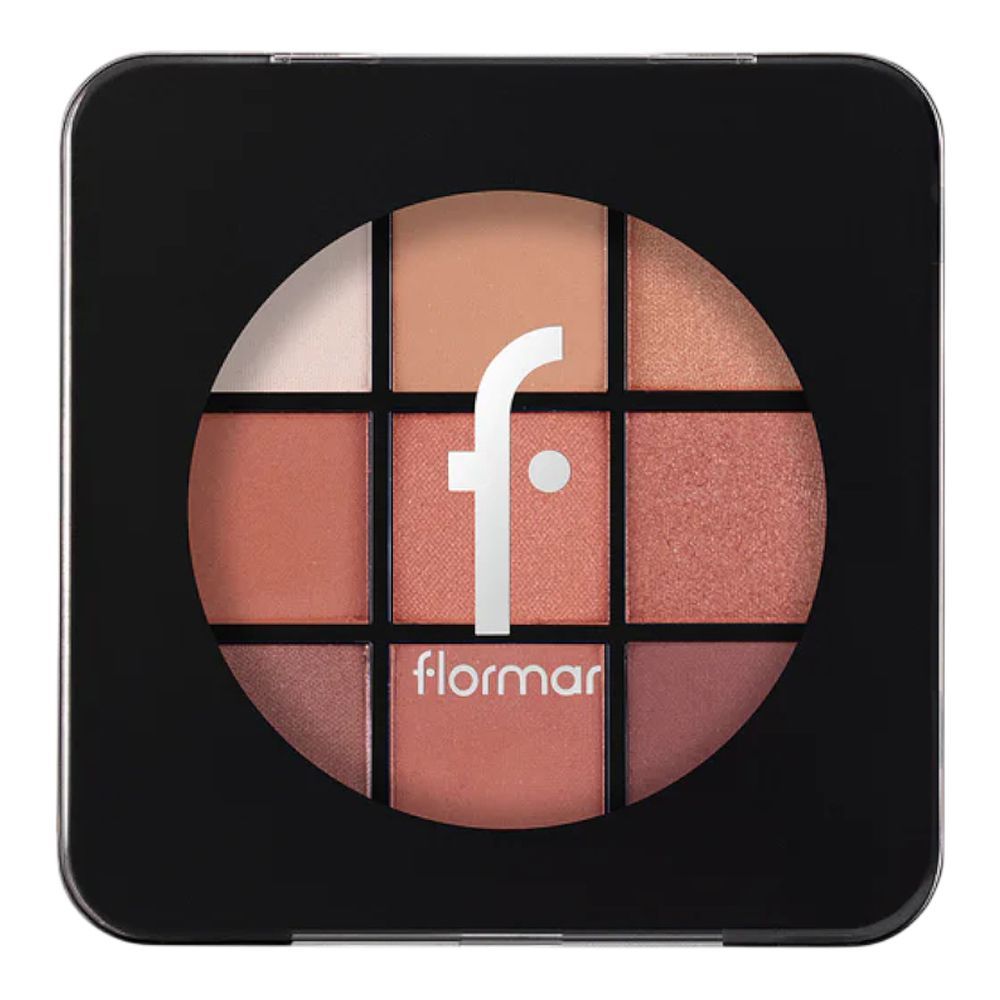 Flormar Eye Shadow Palette, 003 Sunset, 9-Pack