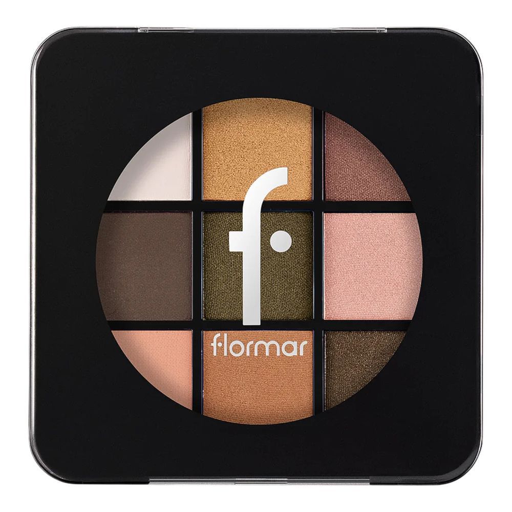Flormar Eye Shadow Palette, 007 Grand Galaxy, 9-Pack