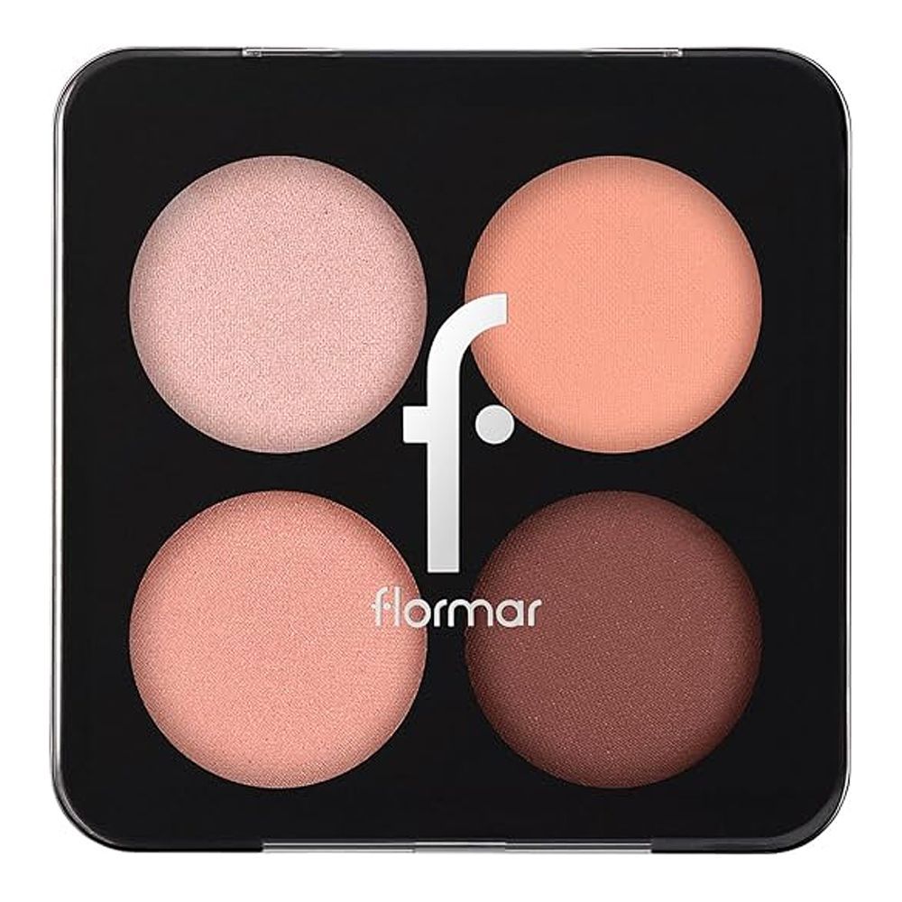 Flormar Color Eye Shadow Palette, 008 Fall In Love, 6g, 4-Pack
