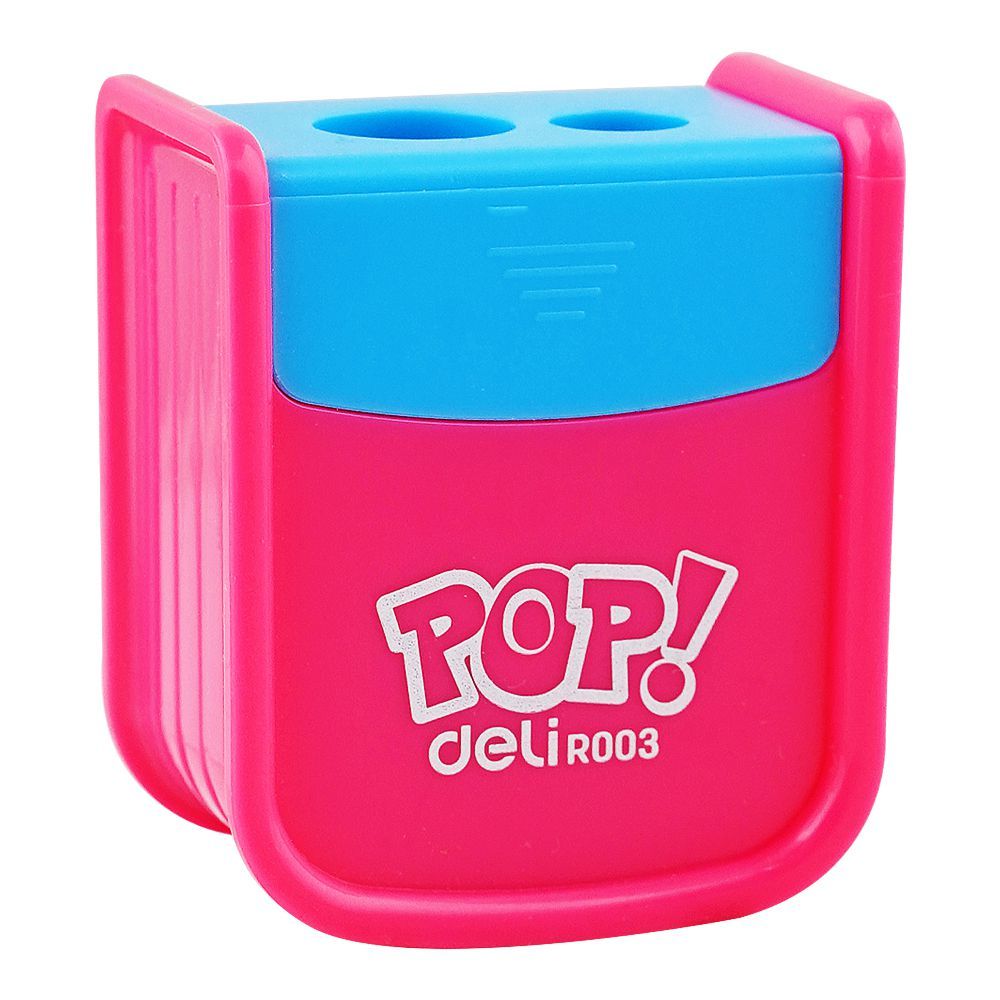 Deli 2 Hole Pencil Sharpener, Pink, ER00300