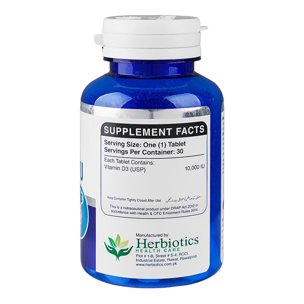 Herbiotics Calfint-D Vitamin D3-10000iu Supplement Tablet, For Healthy ...