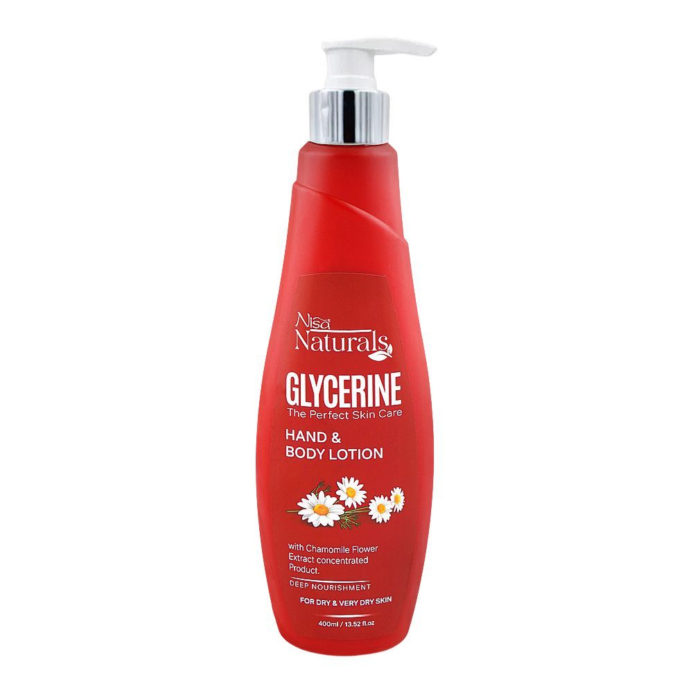 Nisa Naturals Glycerine Hand & Body Lotion, For Dry Skin, 400ml