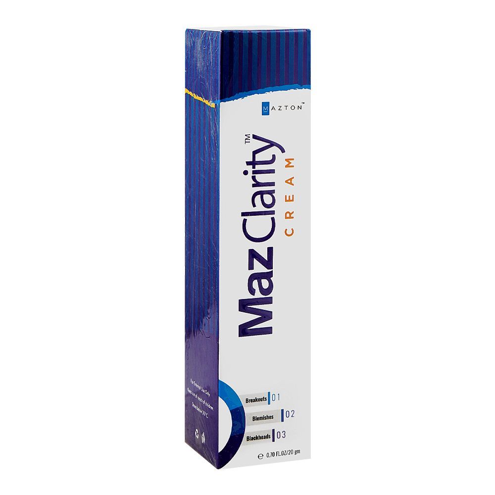 Mazton MazClarity Cream, Niacinamide, Salicylic Acid, For Acne Prone ...