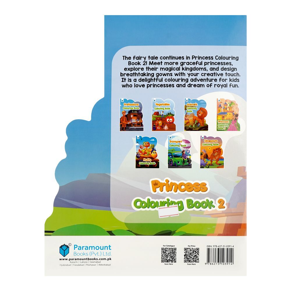 Paramount Books Princess Colouring Book 2, Diy-Cut Book