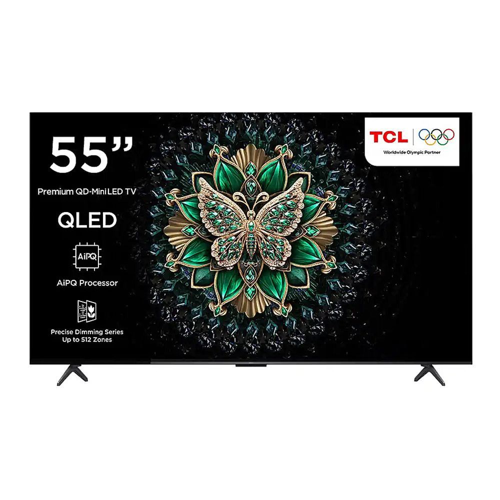 TCL 55 Inches QD-Mini LED Google Smart TV With AiPQ Pro Processor ...