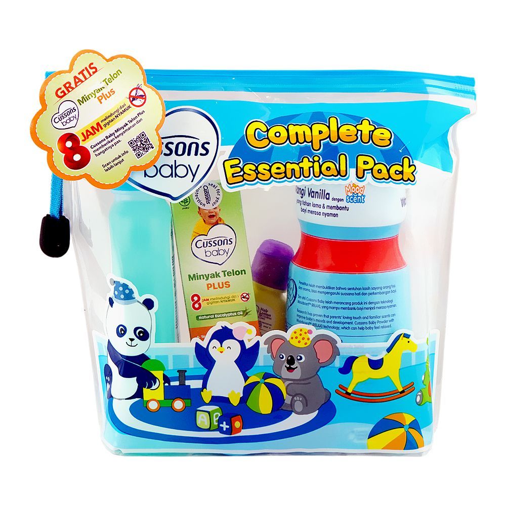 Cussons Baby Complete Essential Gift Set, Blue, 5-Pack