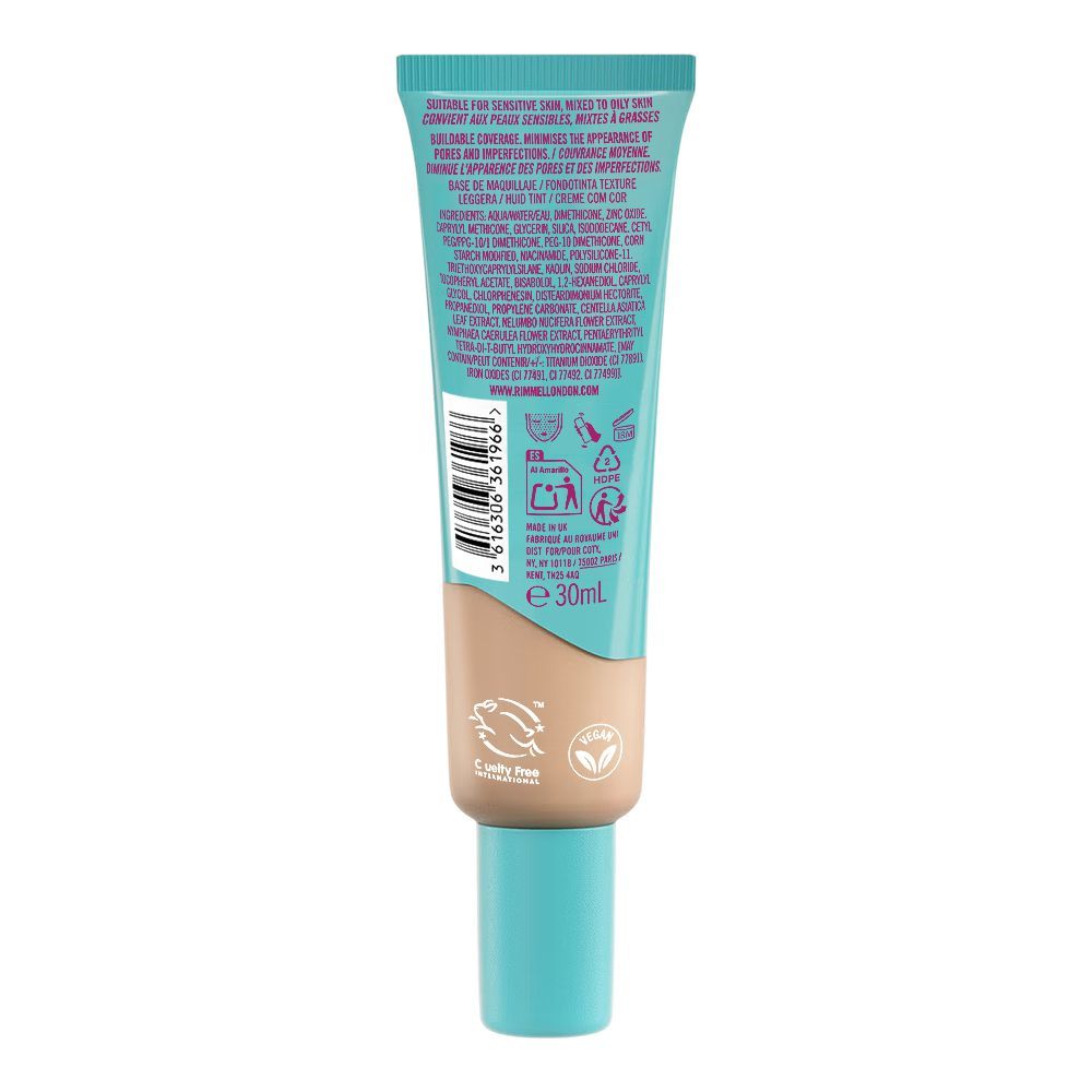 Rimmel Kind & Free Blur It Out Mattifying Skin Tint, Vegan, 001 Fair ...
