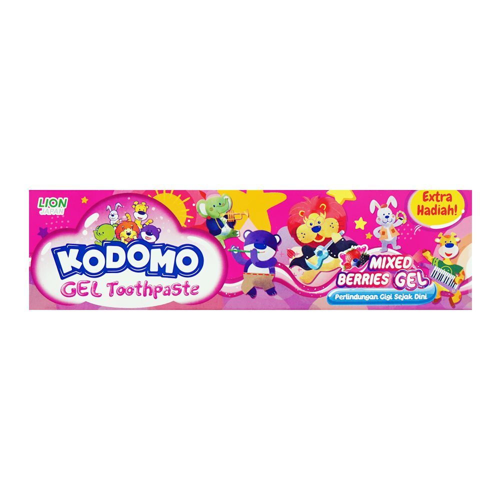 Kodomo Mixed Berries Gel Anti-Bacterial Toothpaste, 45g