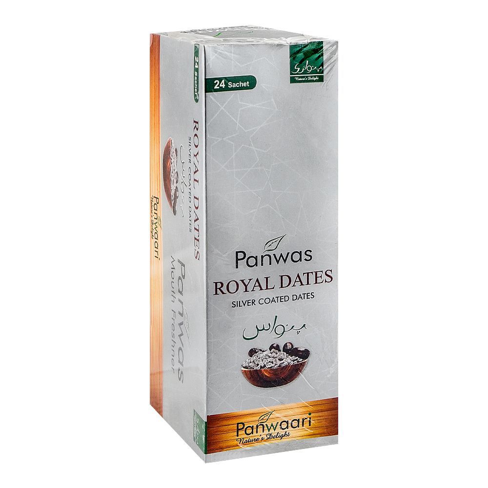 Panwaari Panwas Royal Dates Silver Coated Dates Mouth Freshener, 24 ...