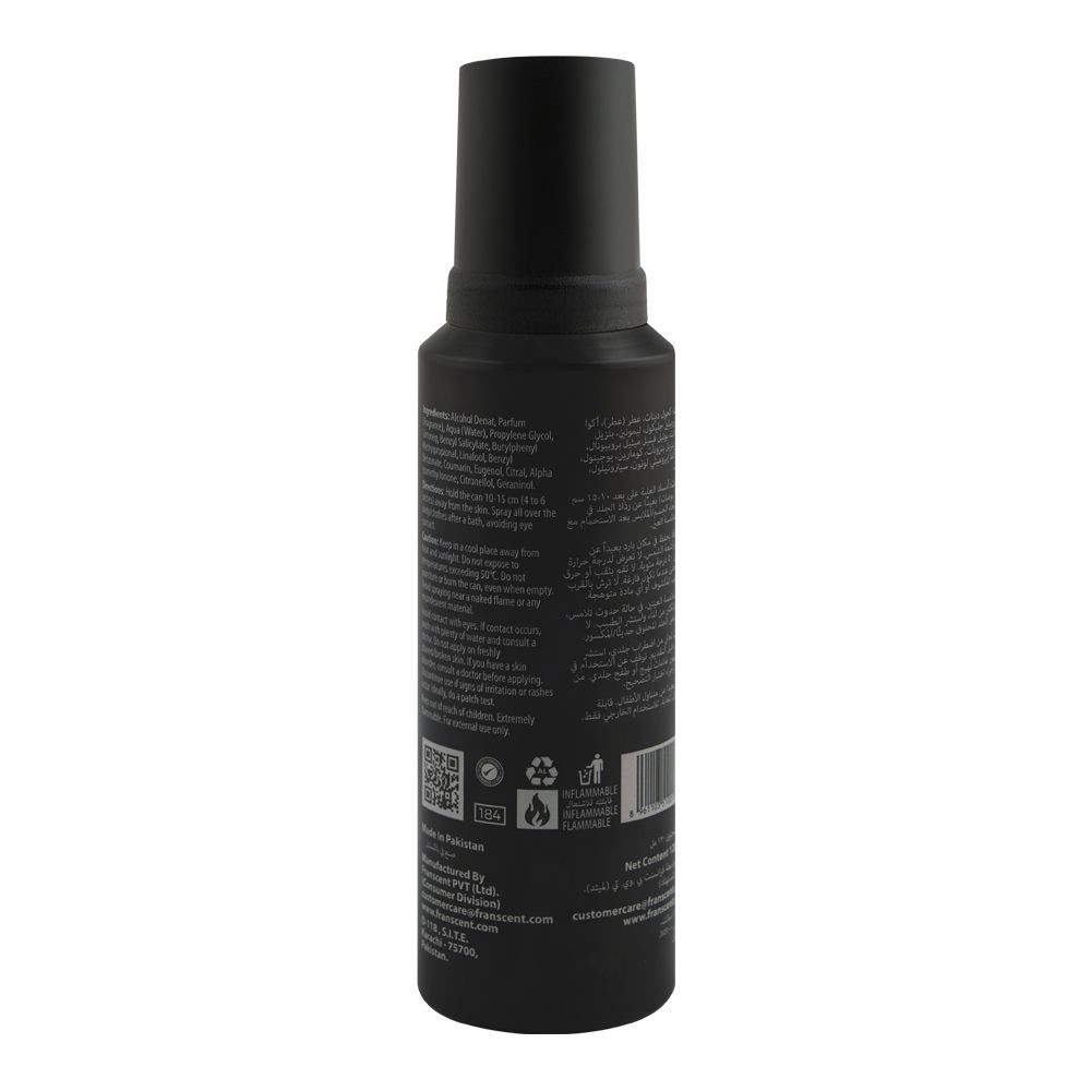 Franscent Identity Gas Free Body Spray, For Men, 120ml