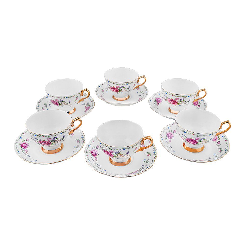More & More Cup & Saucer Set, 406-F, 12-Pack