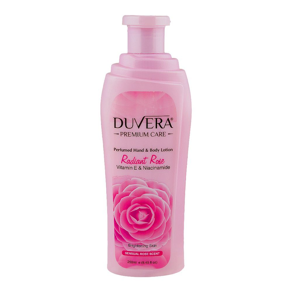 Duvera Radiant Rose Perfumed Hand & Body Lotion, Vitamin E ...