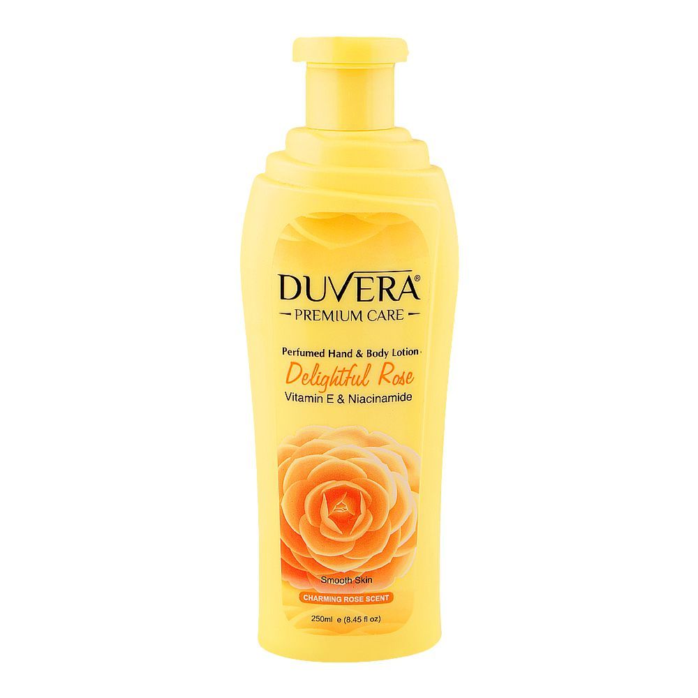 Duvera Delightful Rose Perfumed Hand & Body Lotion, Vitamin E ...