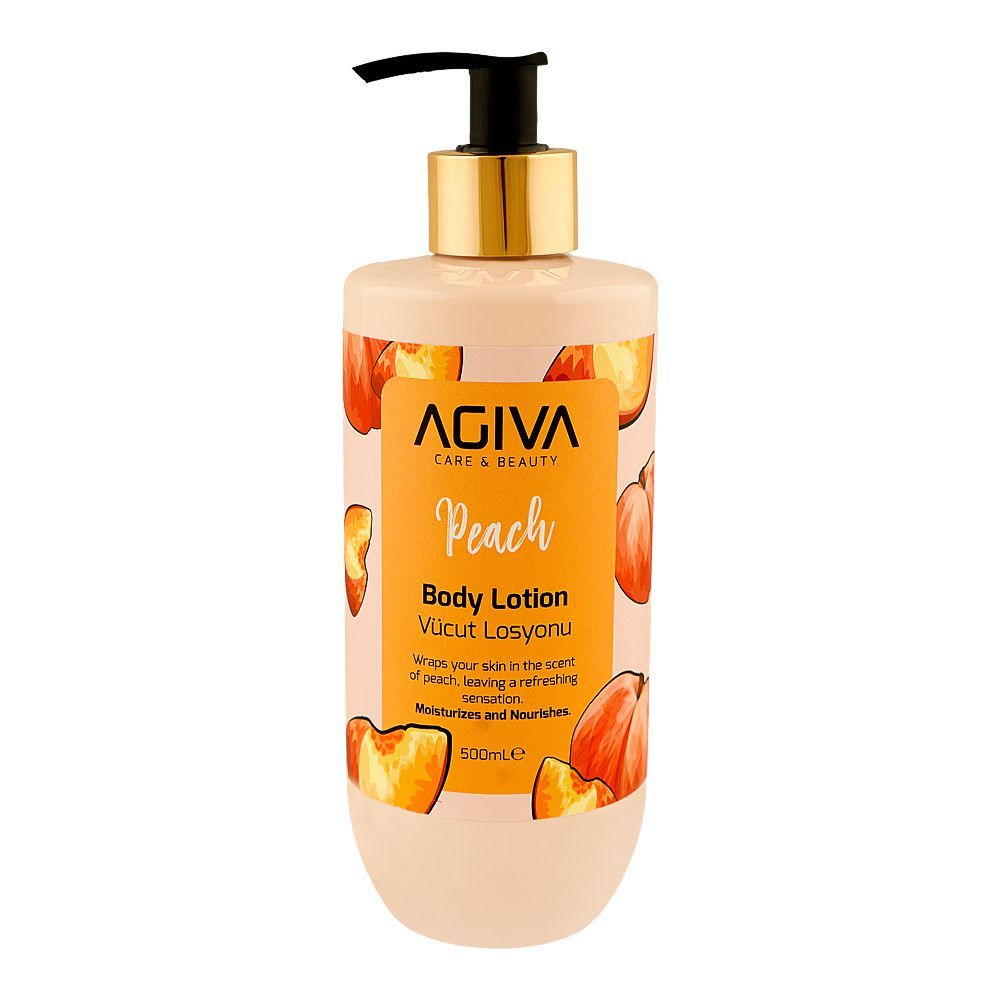 Agiva Care & Beauty Peach Body Lotion, 500ml