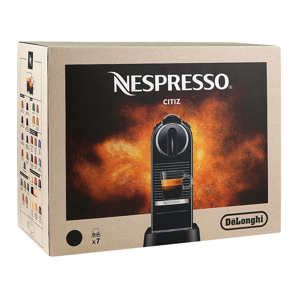 Nespresso Citiz Machine, 1 Liter Water Tank, 7 Pods, Black, 4300T10202 ...