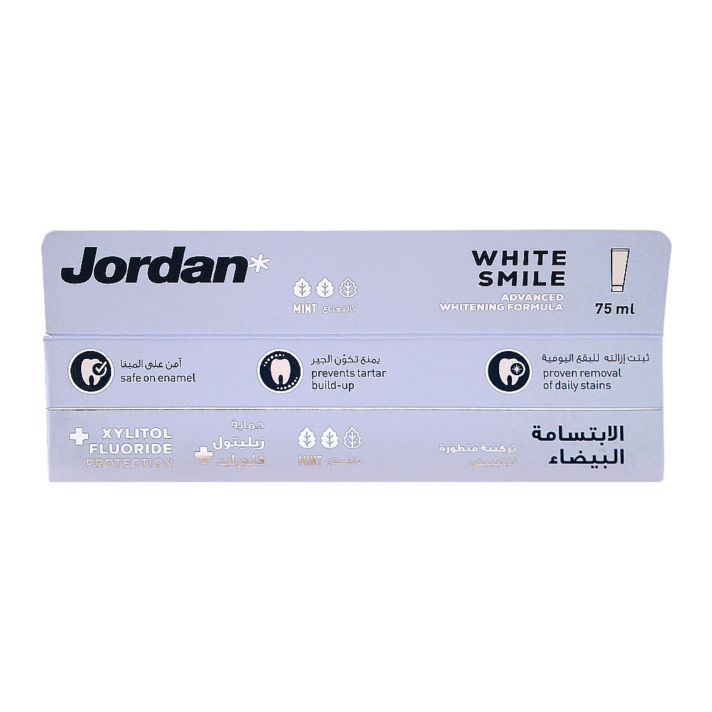 Jordan White Smile Toothpaste, Vegan, 75ml