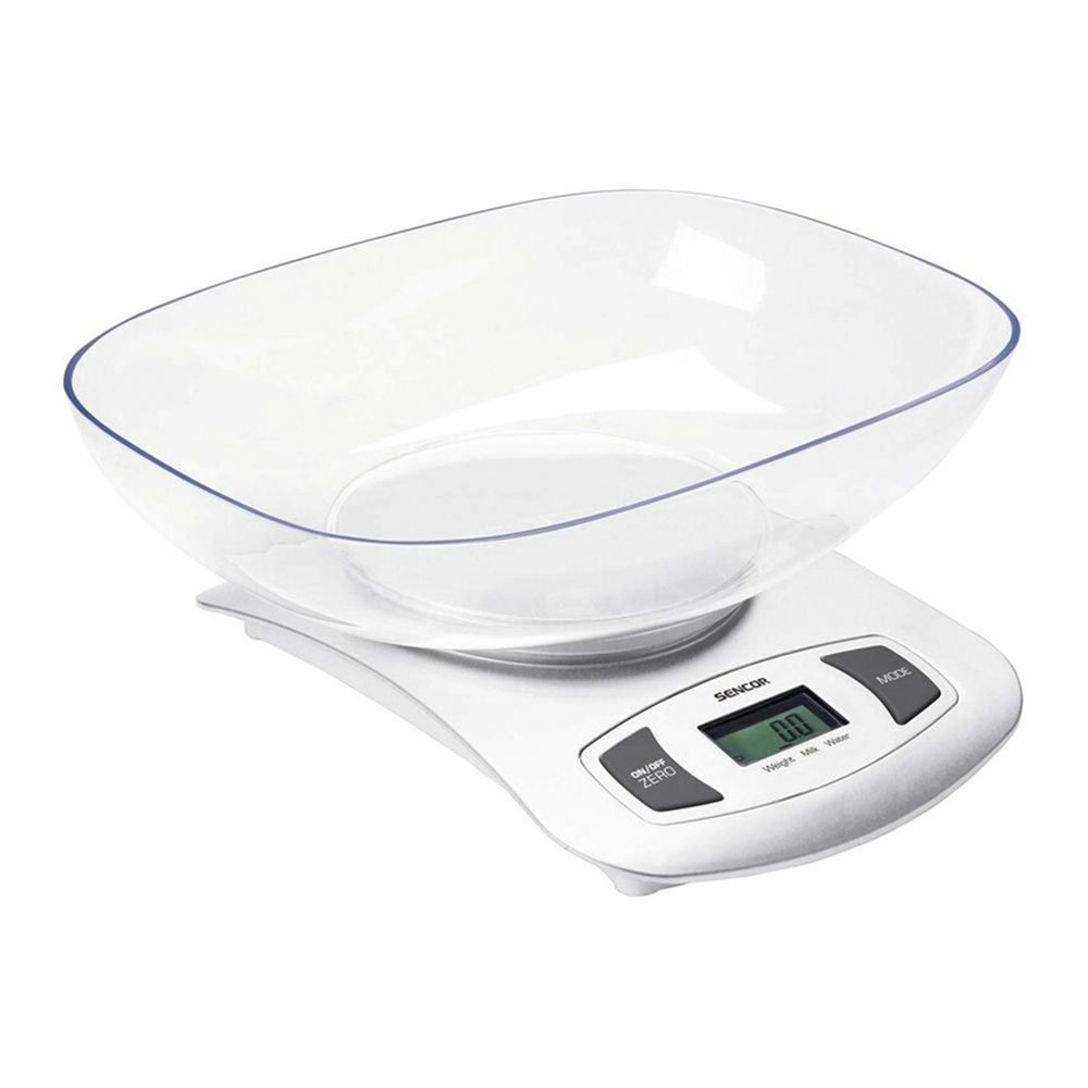 Sencor Kitchen Scale, 5 KG, 2000ml Bowl, SKS4001WH