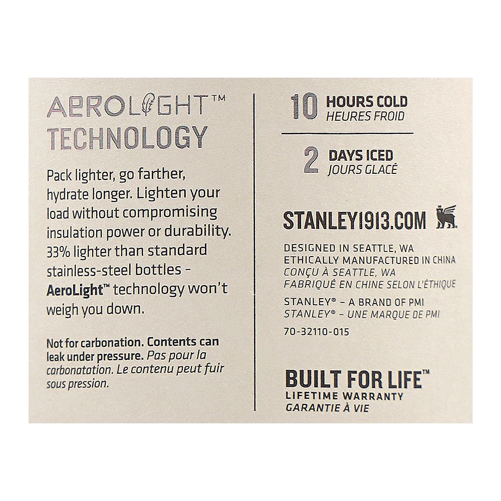 Stanley The Aerolight Ice Flow Stainless Steel Bottle, Dusty Pink ...