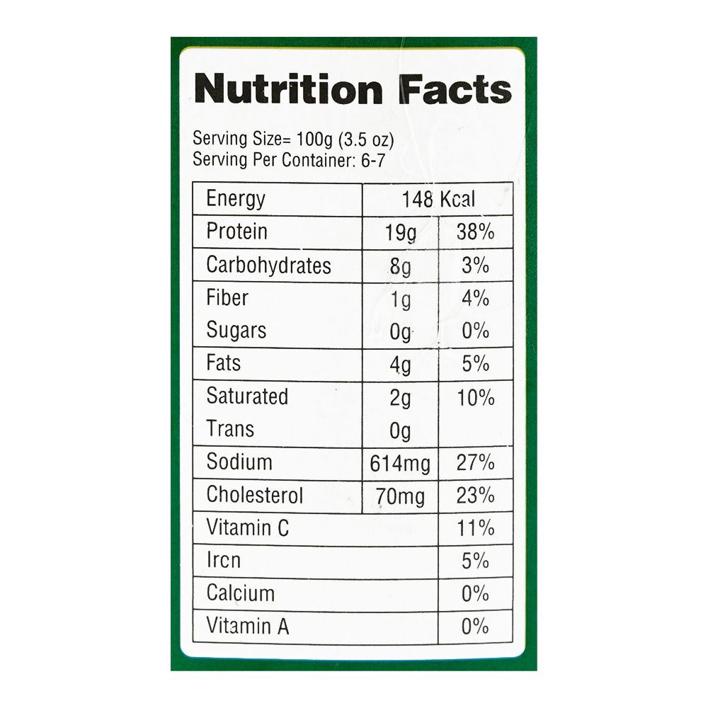 Menu Chicken Frankfurter Sausage, Skinless, 630g