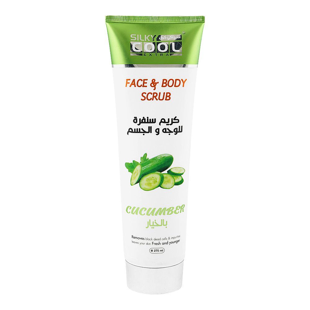Silky Cool Extra Cucumber Face & Body Scrub, Glycerin, For Fresh ...