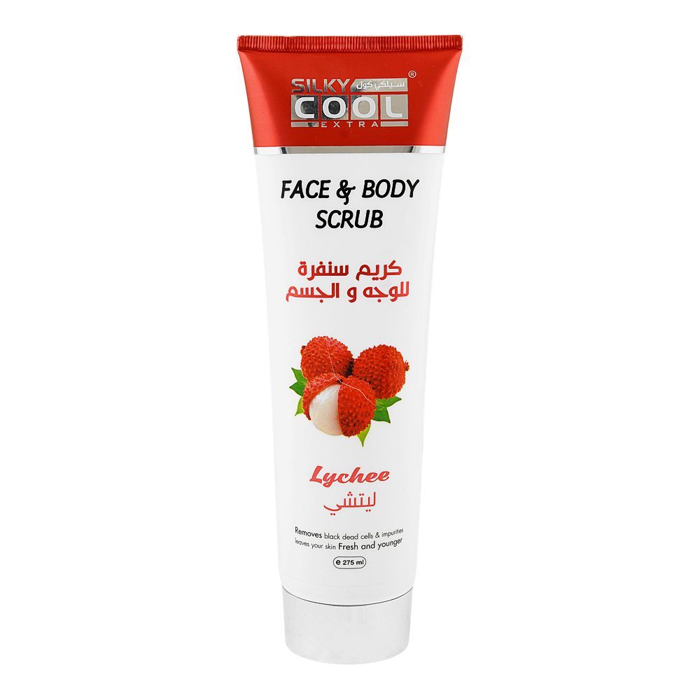 Silky Cool Extra Lychee Face & Body Scrub, Glycerin, For Fresh ...