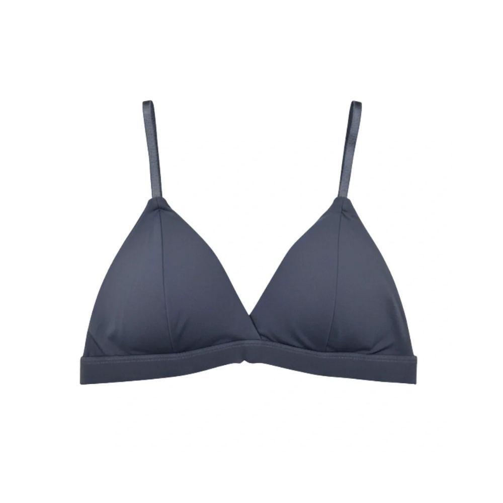 Sajiero Women's Padded Bra, One Tone, Adjustable Straps, Grey, 32B