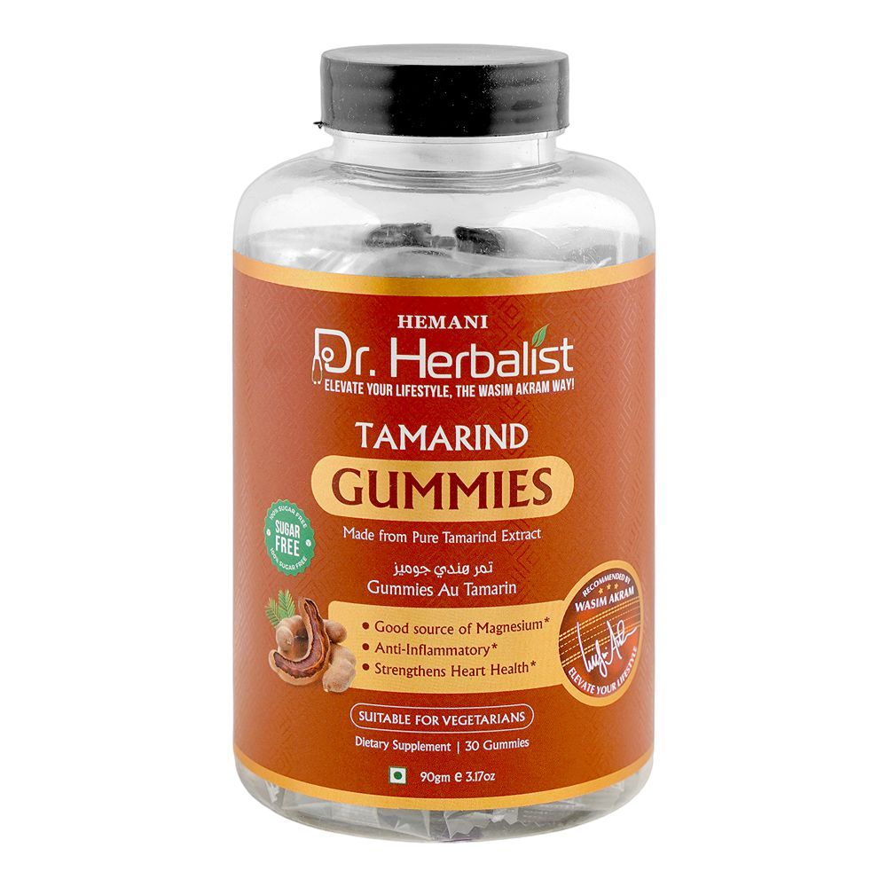 Hemani Dr.Herbalist Tamarind Supplement Gummies, Sugar Free, Vegan ...