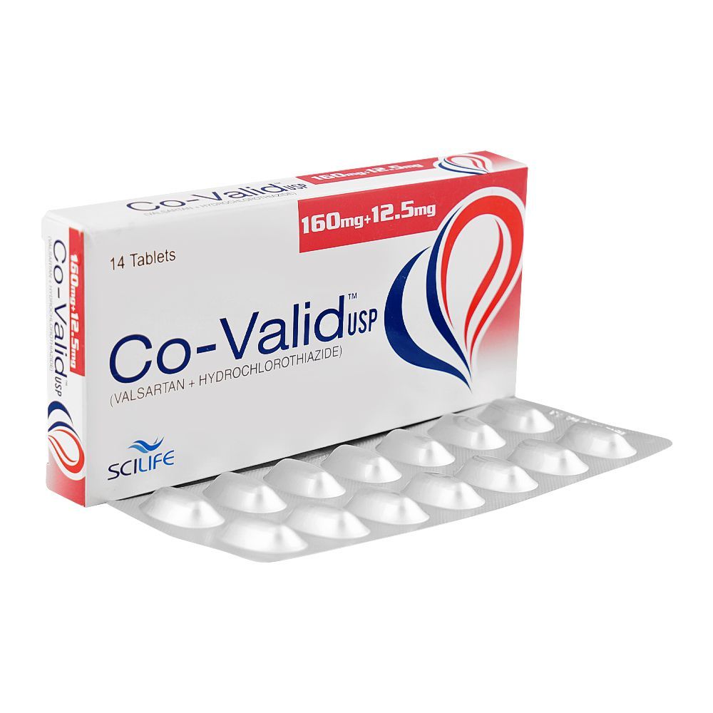 Scilife Pharma Co-Valid Tablet, 160mg + 12.5mg, 14-Pack
