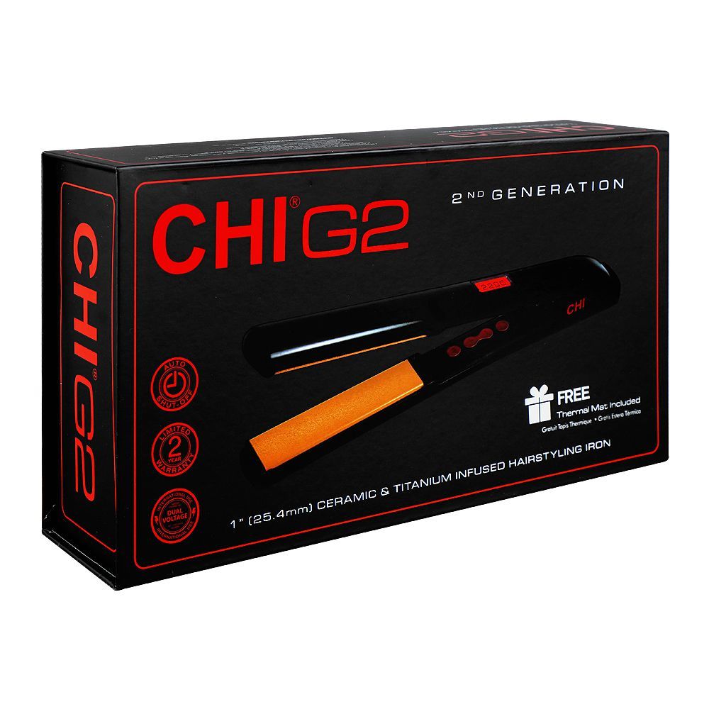 CHI G2 Ceramic & Titanium Infused Hair Styling Iron, 1-Inch, GF1595AEU