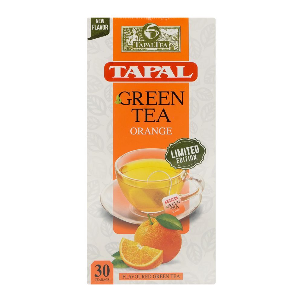Tapal Orange Green Tea Bag, 30-Pack