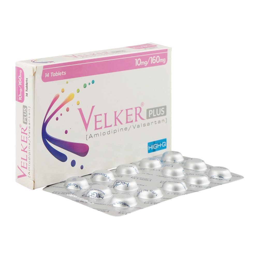 High-Q Pharmaceuticals Velker Plus Tablet, 10mg/160mg, 14-Pack