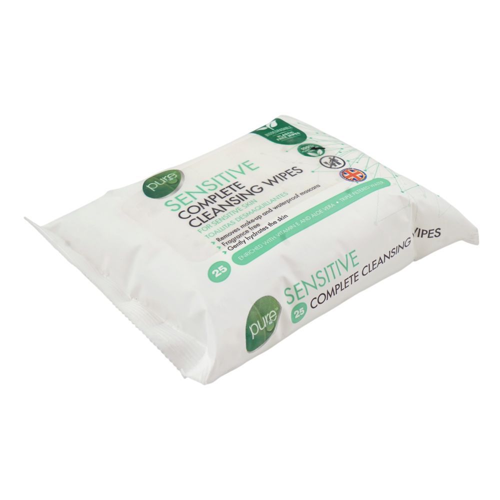 Pure Sensitive Complete Cleansing Wipes, Vitamin E, Aloe Vera ...