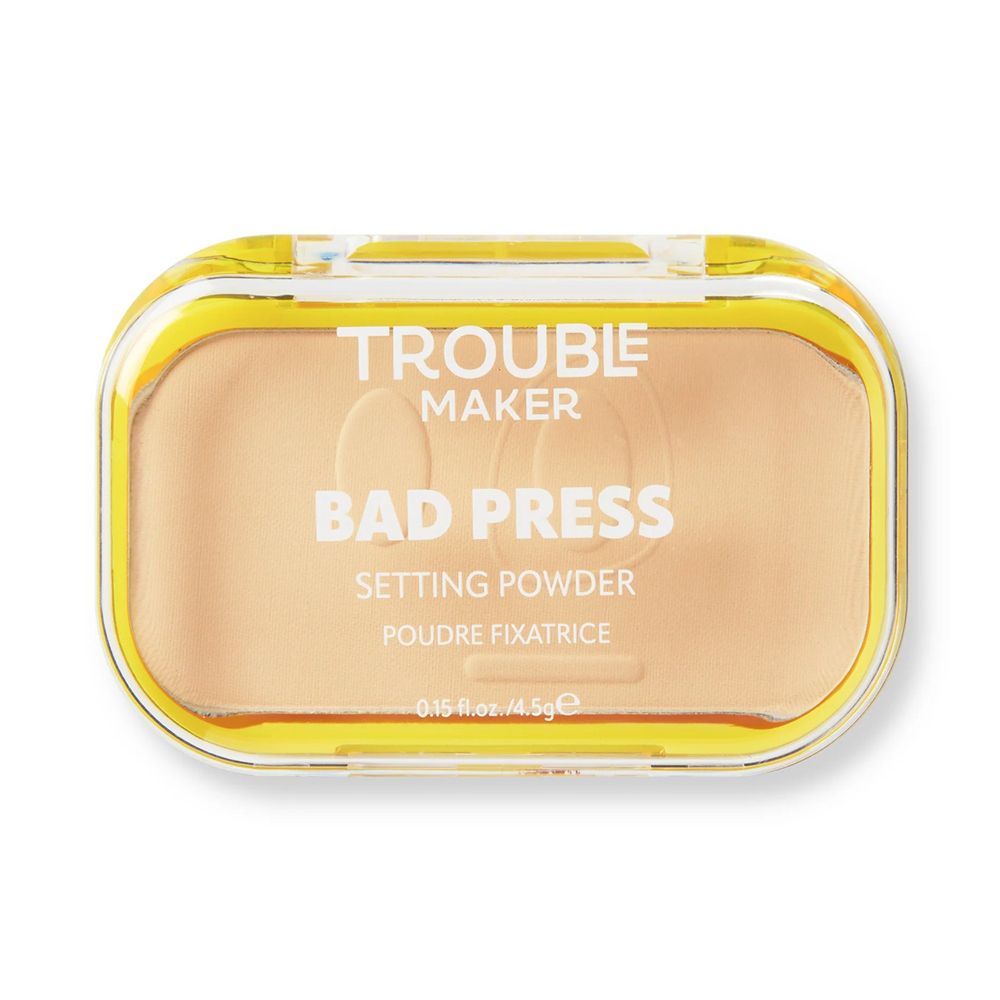 Trouble Maker Bad Press Setting Powder, Click Bait Light, 4.5g