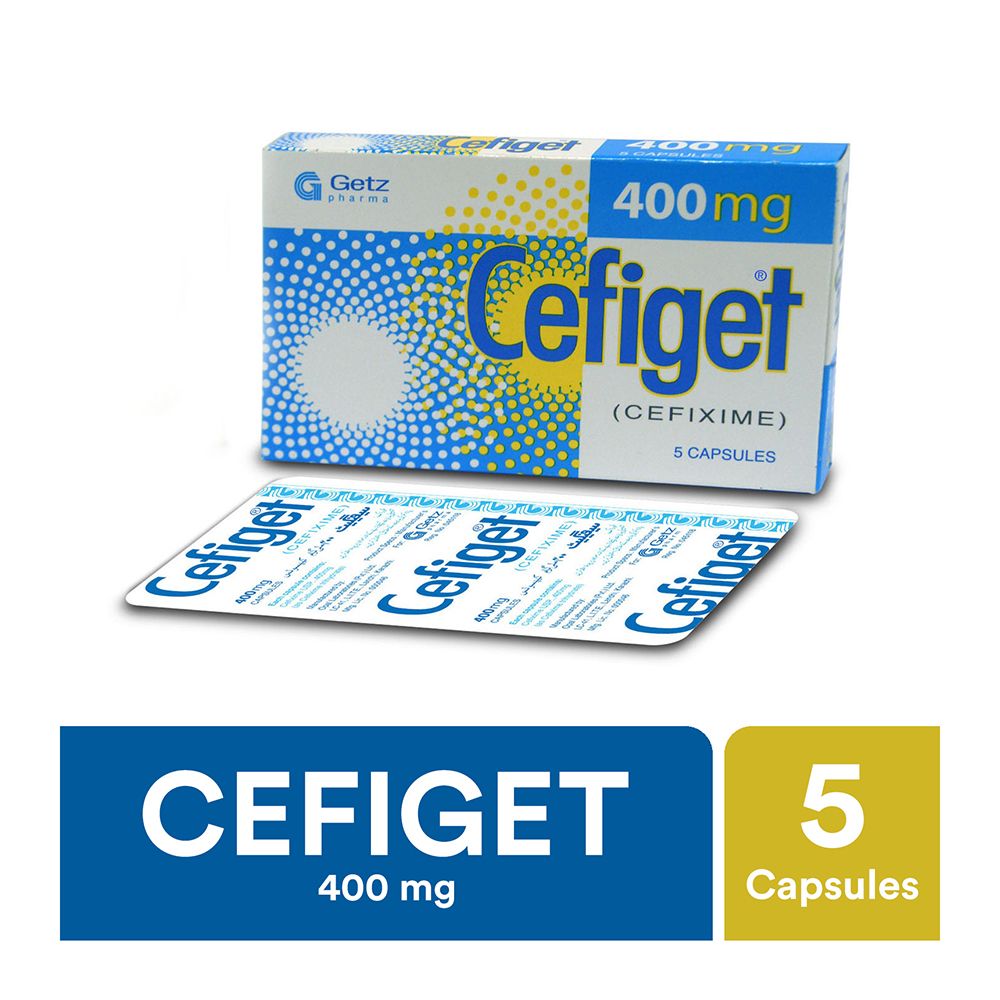 Purchase Getz Pharma Cefiget Capsule, 400mg, 5-Pack Online at Best ...