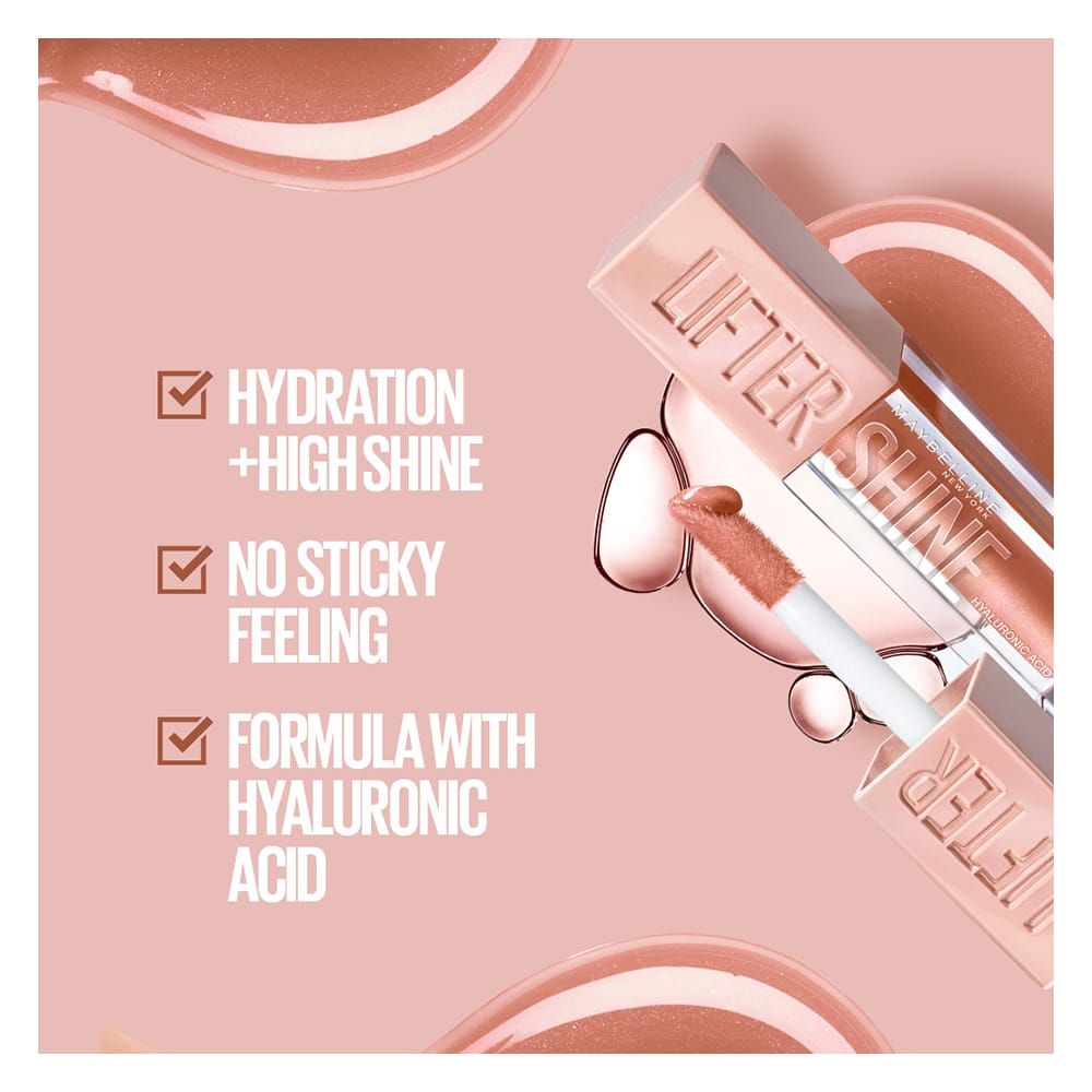 Maybelline New York Lifter Gloss - Hydrating & Shiny Lip Gloss with ...