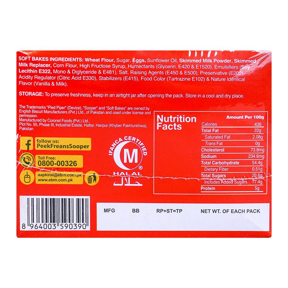 Peek Freans Sooper Soft Bakes Plain Cake, 12-Pack
